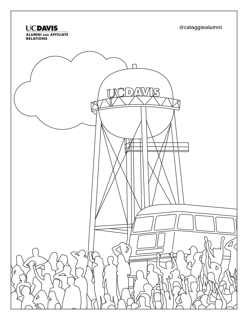 UC Davis Coloring Book Pages | One Aggie Network
